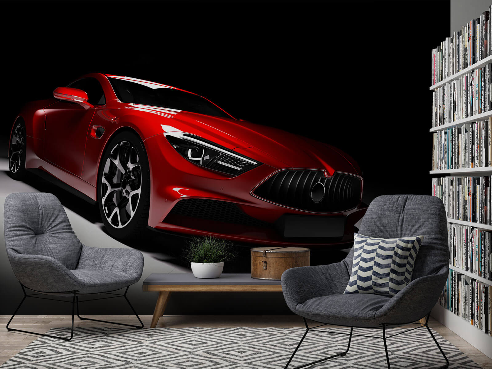 A vehicle theme for a small and a big boy - Demural blog - Wall Murals ...